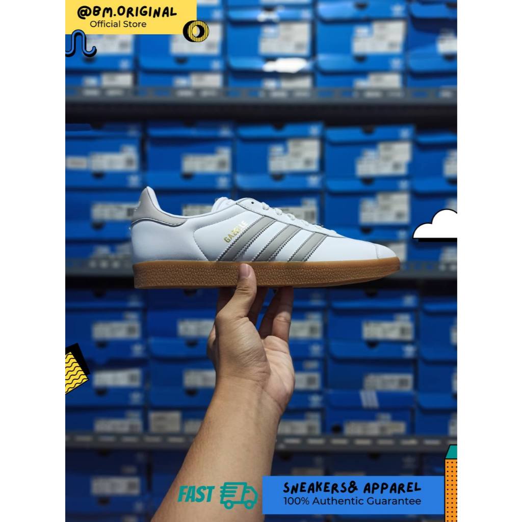 Jual Adidas Gazelle White Grey Gum IG3508 | Shopee Indonesia