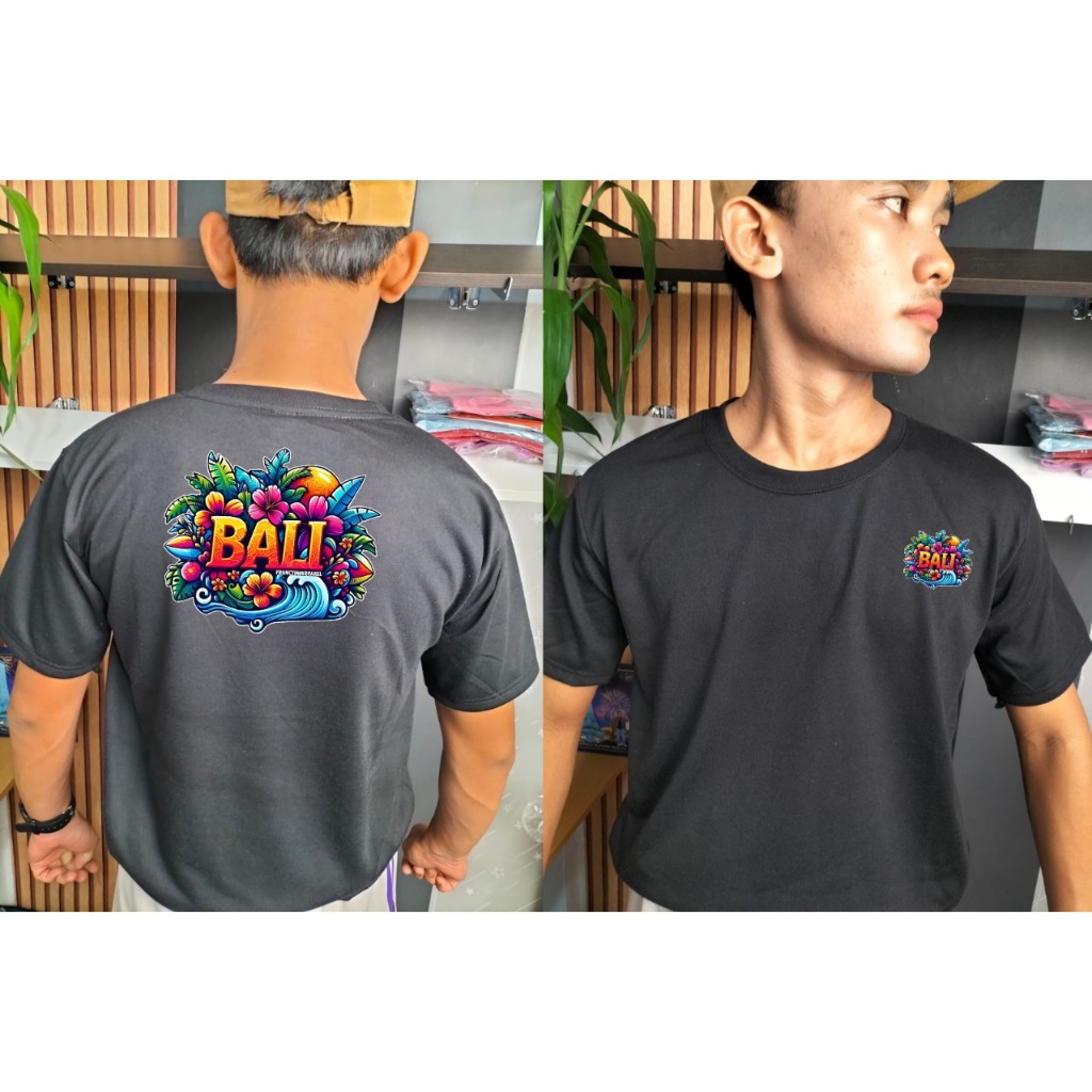 Jual Baju Kaos Motif BALI FLOWER Yang Bisa Di pakai Cowok dan Cewek ...