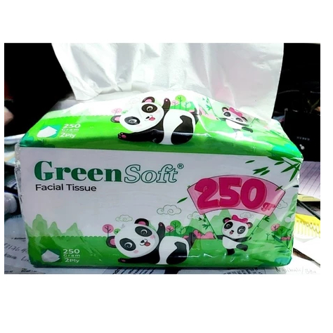 Jual TISU TISSUE TISUE FACIAL GREEN SOFT GREENSOFT 2 PLY 250 SHEET ...
