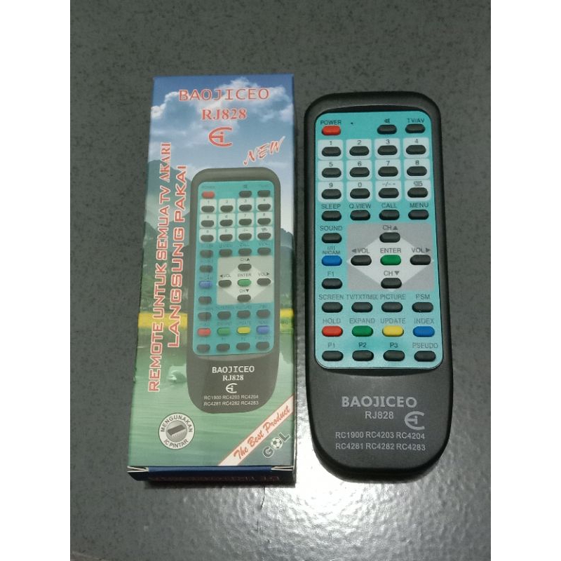 Jual REMOT REMOTE TV AKARI TABUNG UNIVERSAL | Shopee Indonesia