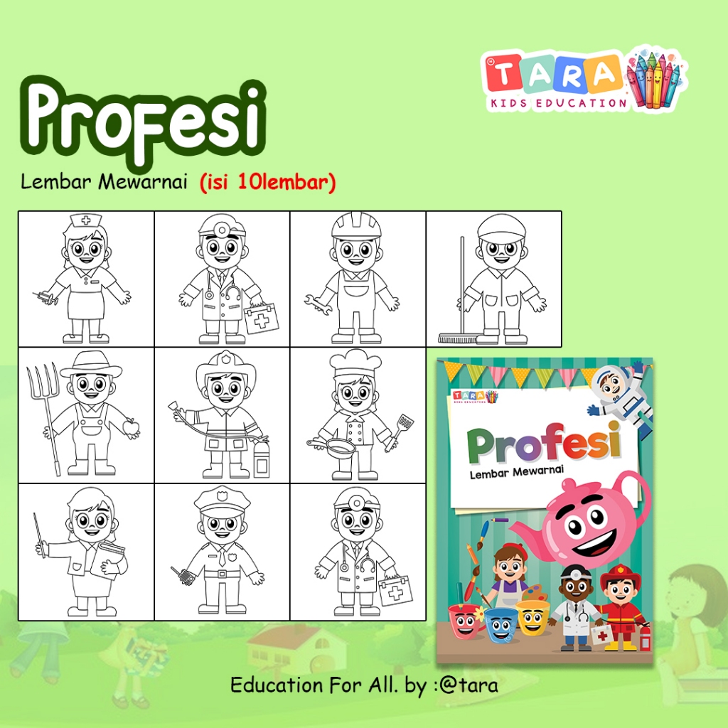 Jual KERTAS BUKU MEWARNAI PROFESI | Shopee Indonesia