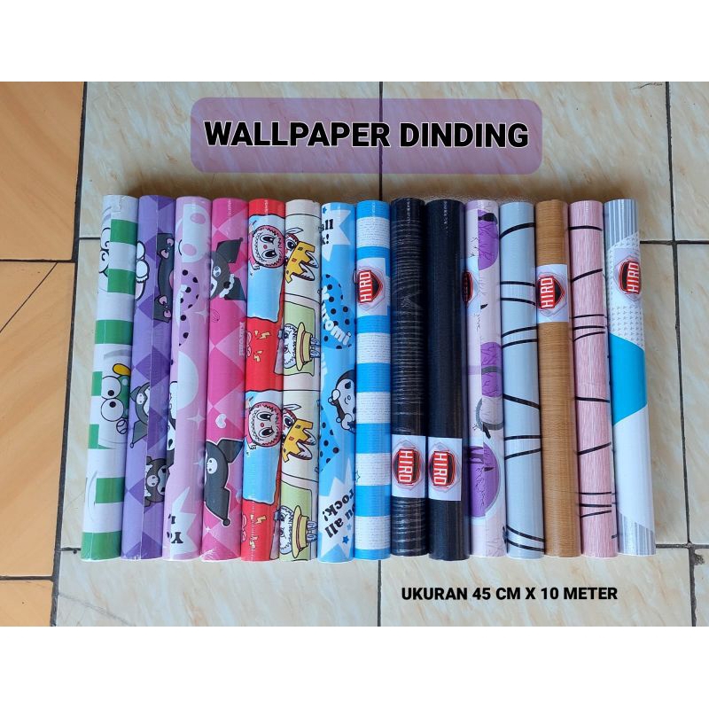 Jual AMN.Hiro Wallpaper Dinding Ukuran 45 CM x 10 Meter | Shopee Indonesia