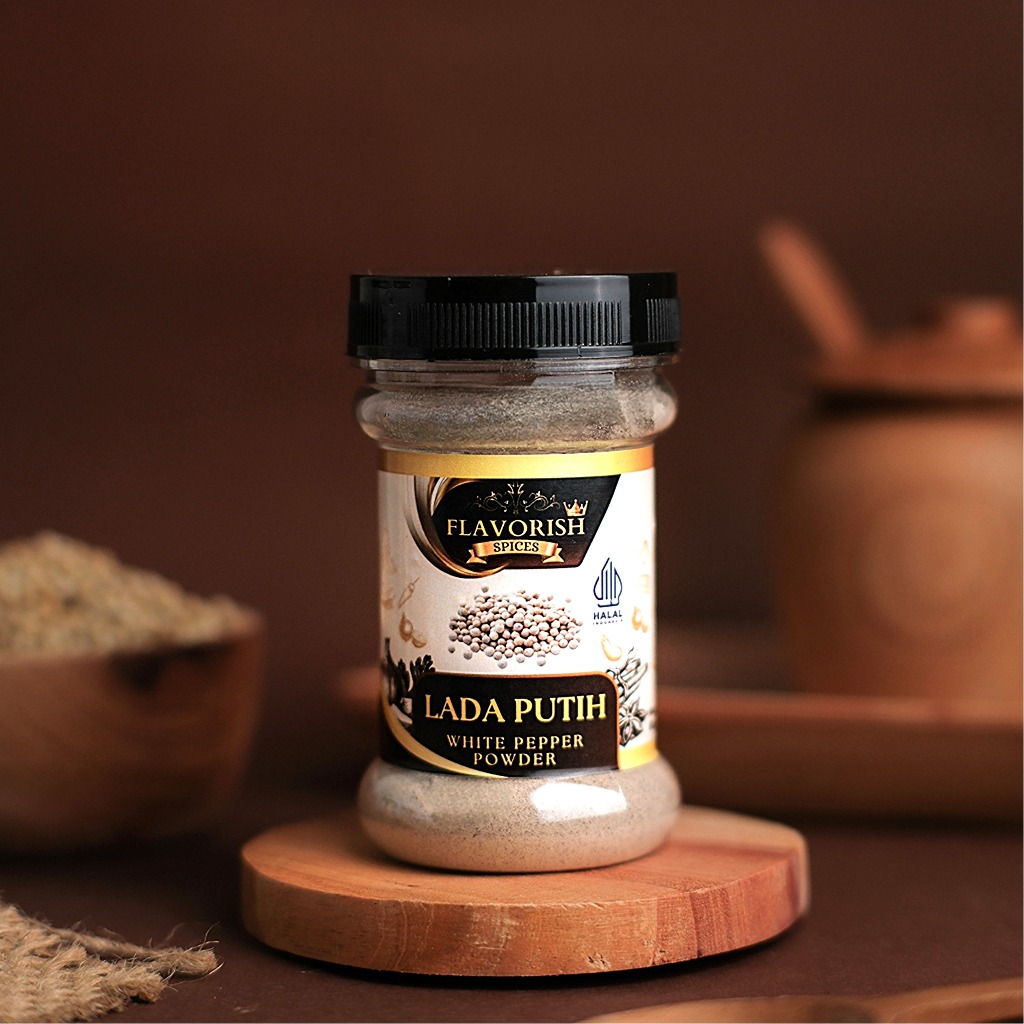 Jual FLAVORISH Lada Putih White Pepper Powder Premium Quality Halal ...