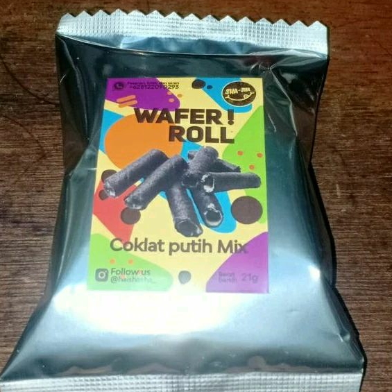 Jual WAFER ROLL COKLAT PUTIH MIX 21GR [MINIMAL ORDER 3 BUNGKUS ...
