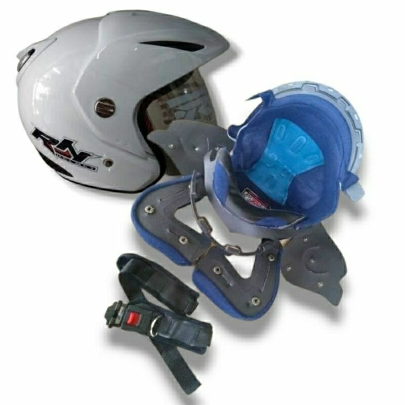 Jual Busa set Helm RN Cx singgle Visor dan Dobel visor plus tali helm ...