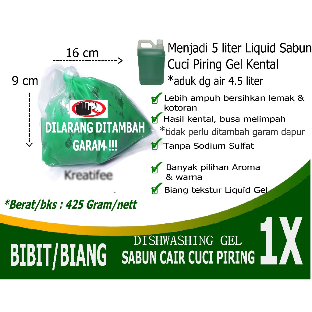 Jual SABUN CUCI PIRING BIANG BS JD 5 LITER-DISHWASHING GEL | Shopee ...