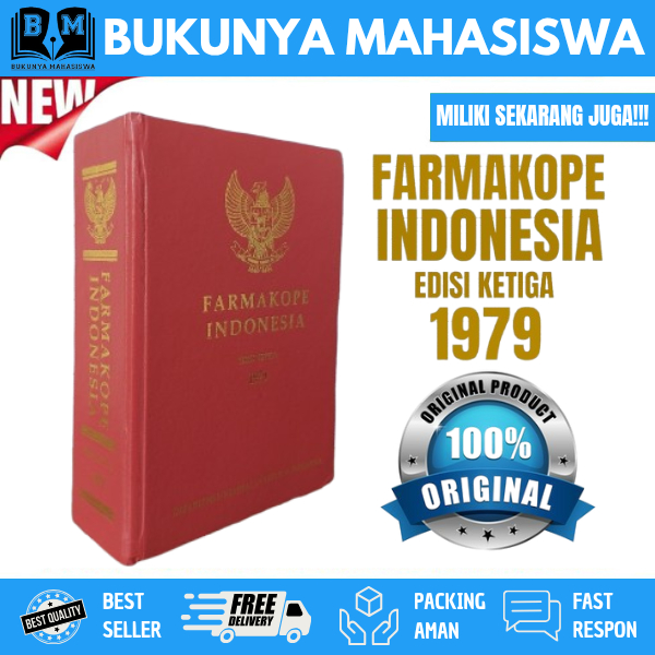 Jual ORIGINAL FARMAKOPE EDISI 3 HARD COVER BUKU FARMASI DASAR FARMAKOPE ...