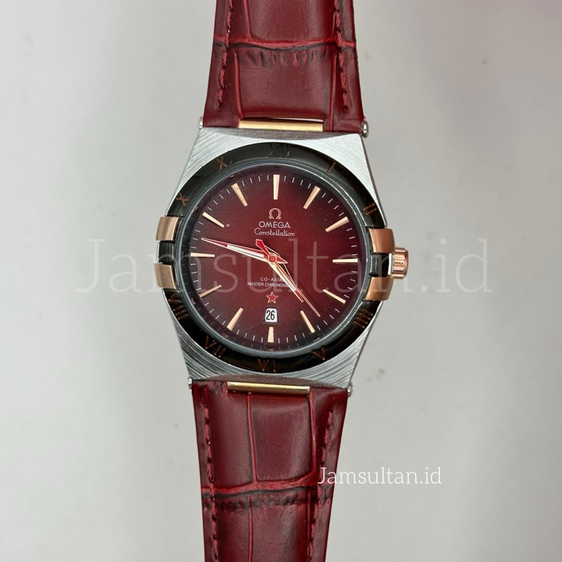 Jual JAM TANGAN SULTAN UNISEX 0M3G4 TALI KULIT SWEEP MOVEMENT QUARTZ ...