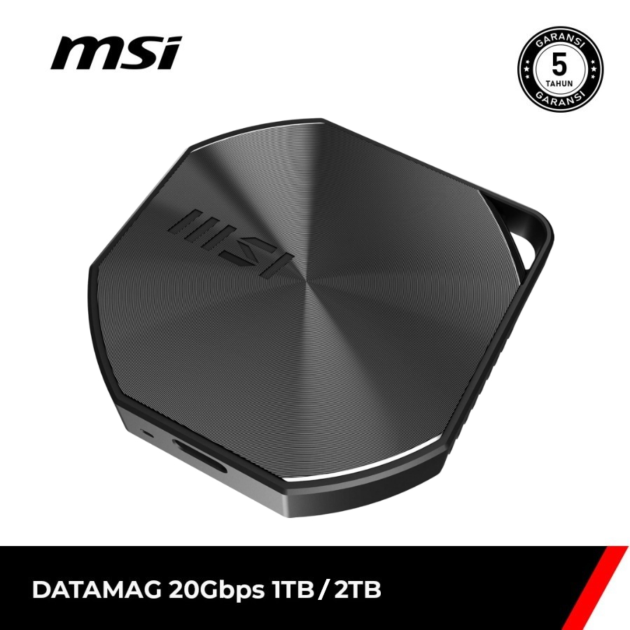 Jual SSD MSI DATAMAG Portable 20GBPS 1TB 2TB Magnetic External USB-C ...