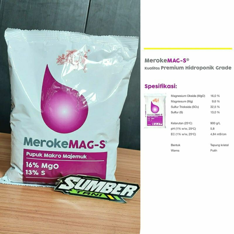 Jual Pupuk MAG-S MAGS Magnesium Sulfat Meroke 1kg Makro Hidroponik ...