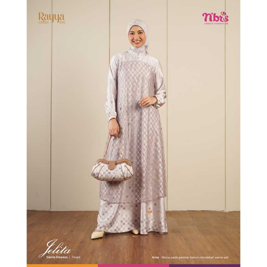 Jual Baju Muslim Jelita Taupe RAYYA 2025 Sarimbit Nibras set family ...