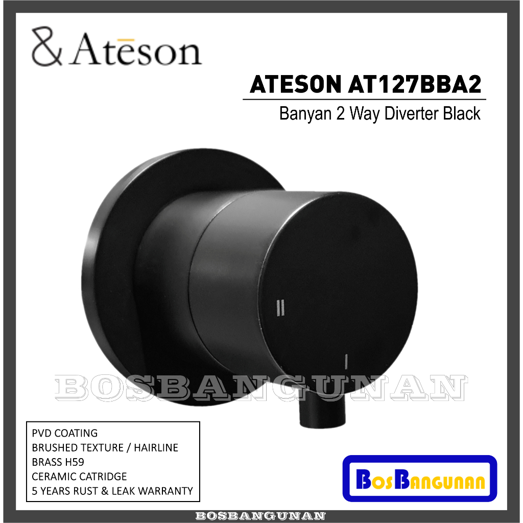 Jual Diverter Kran Tanam / Banyan 2 Way Diverter Black ATESON AT127BBA2 ...