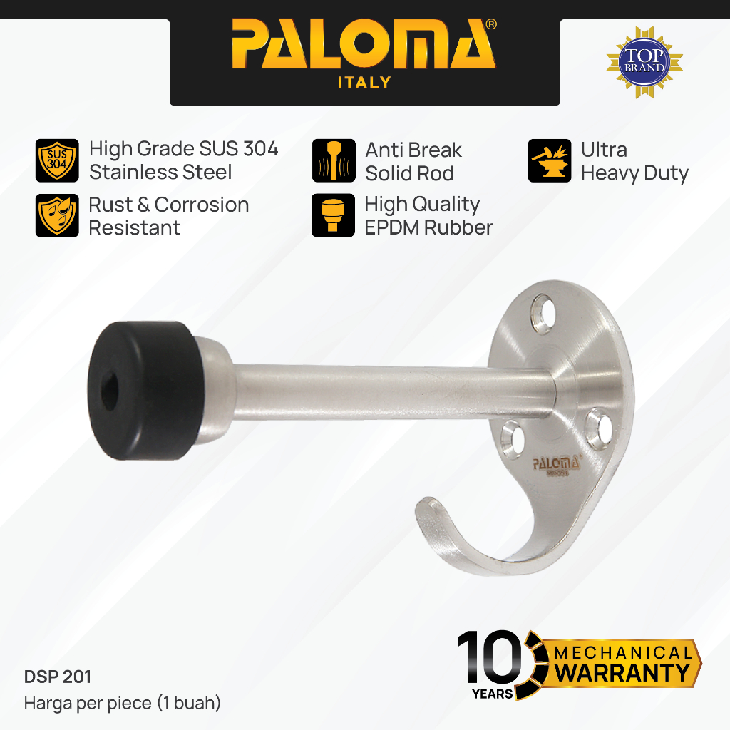 Jual PALOMA DSP 201 Door Stopper Penahan Pintu Dinding Tembok Door Stop ...