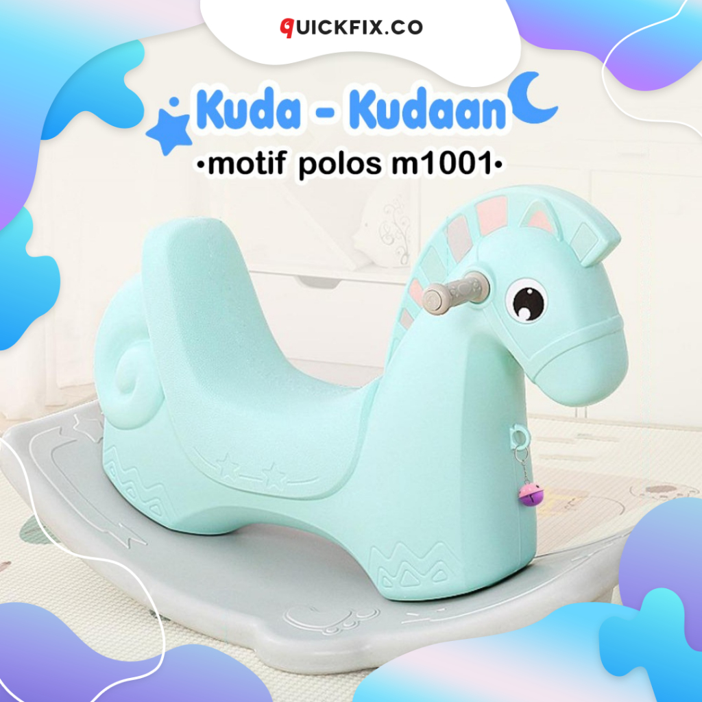 Jual QUICKFIX Mainan Anak Molion Kuda Kudaan Rocking Horse Mainan Jungkat Jungkit M1001/M1003 ...