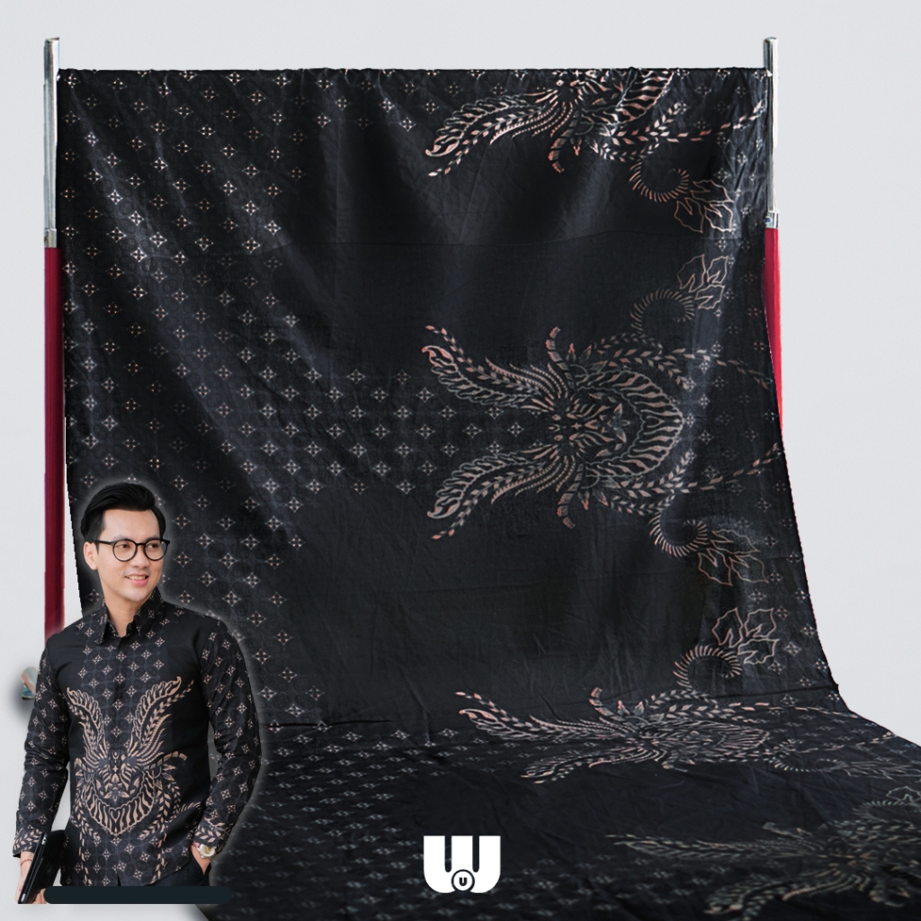 Jual Woubatik Official- Kain Batik Solo Modern Premium Primavera Hitam ...