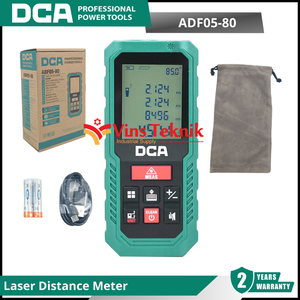 Jual Laser Distance Meter Meteran Laser 80M Pengukur Jarak DCA ADF 05 ...