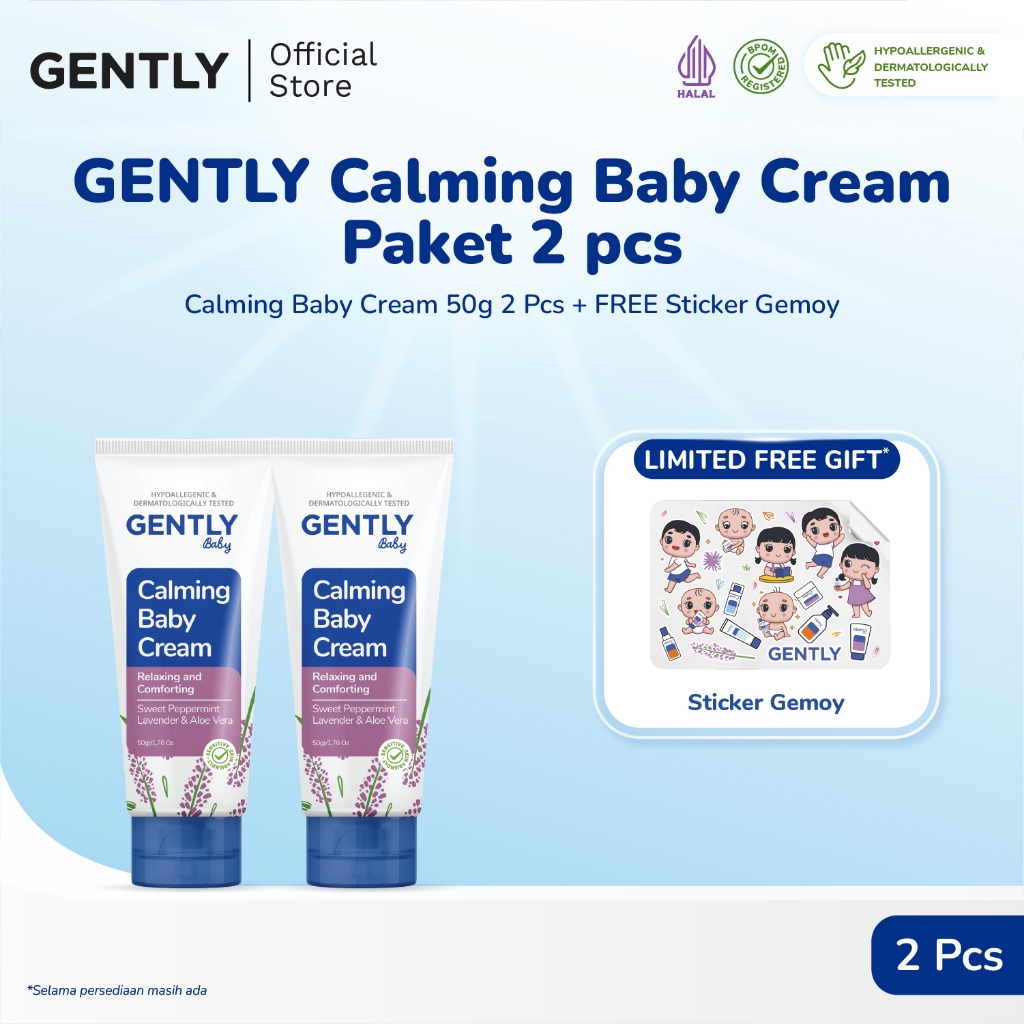 Jual GENTLY Calming Baby Cream 2 pcs | Krim untuk Bayi Newborn ...