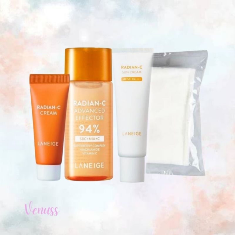 Jual laneige radian c kit | radian c sun cream 15ml | radian c advanced ...
