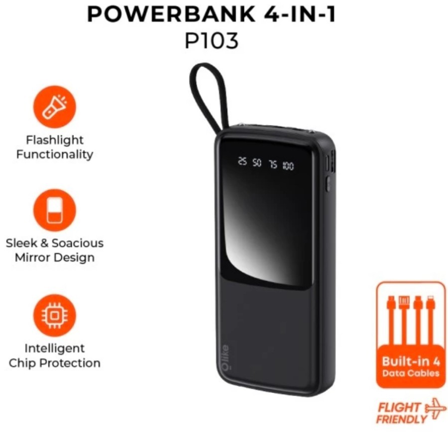 Jual OLIKE P103 Powerbank Mobile Power Supply 10000 mAh 4 In 1 | Shopee Indonesia