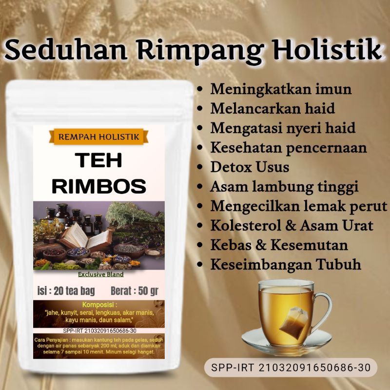Jual TEH RIMBOS (Rimpang Booster) : Teh Rimpang JSR Jahe Kunyit Serai ...