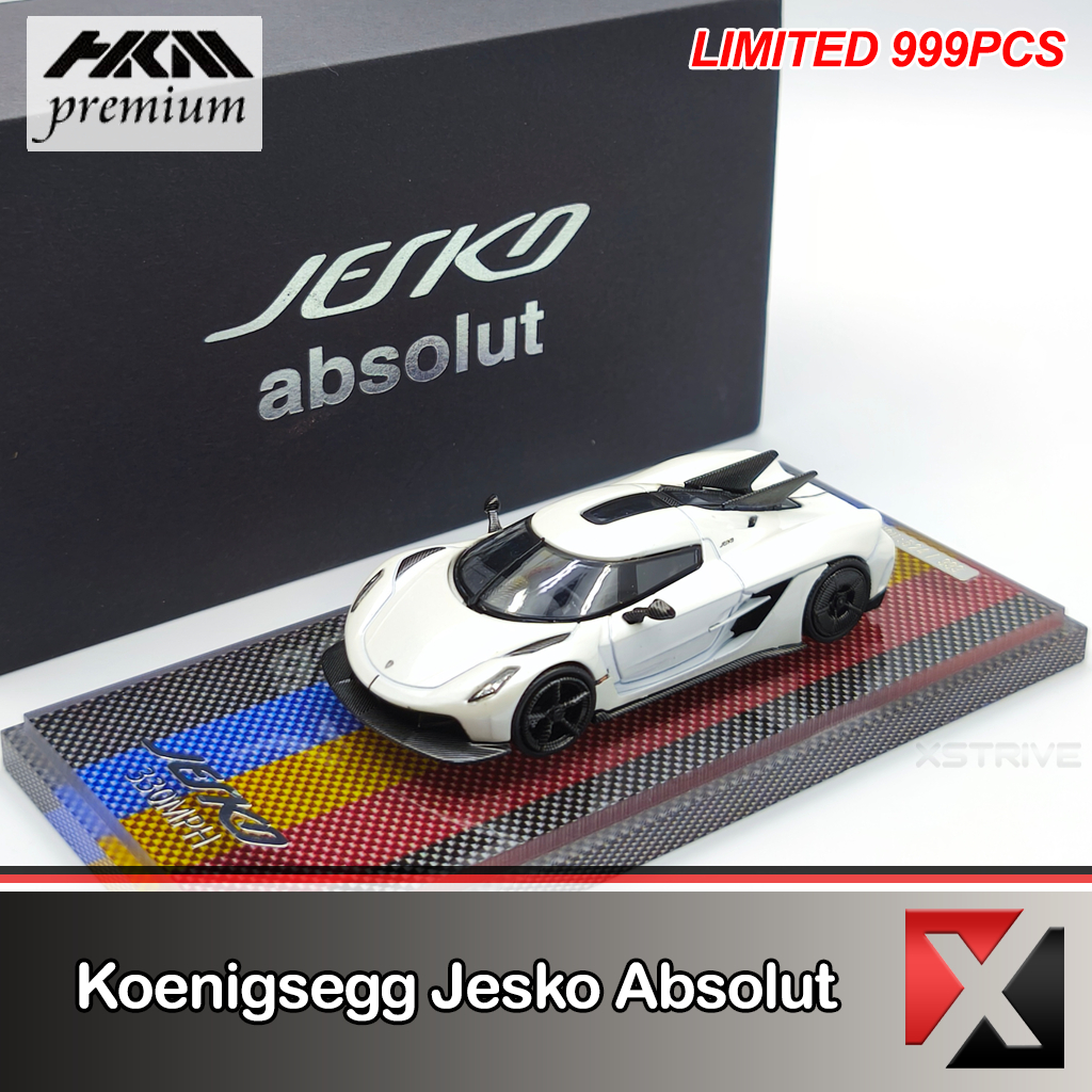 Jual HKM Premium 1:64 Koenigsegg Jesko Absolut White Deluxe Edition ...