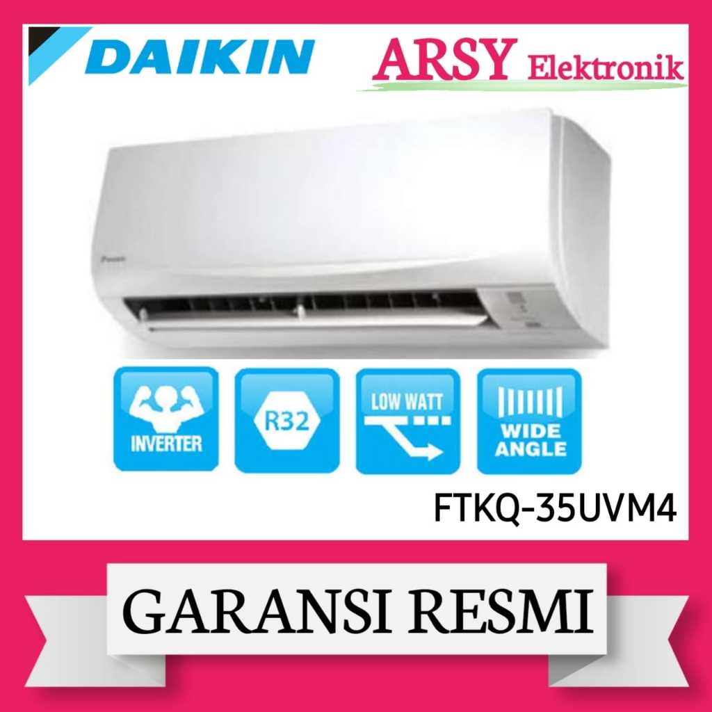 Jual AC DAIKIN 1,5PK FTKQ-35UVM/DAIKIN AC 1,5PK FTKQ-35UVM GARANSI RESMI | Shopee Indonesia