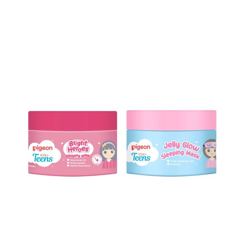 Jual PIGEON TEENS BRIGHT HEROES & JELLY GLOW SLEEPING MASK ISI 30G ...