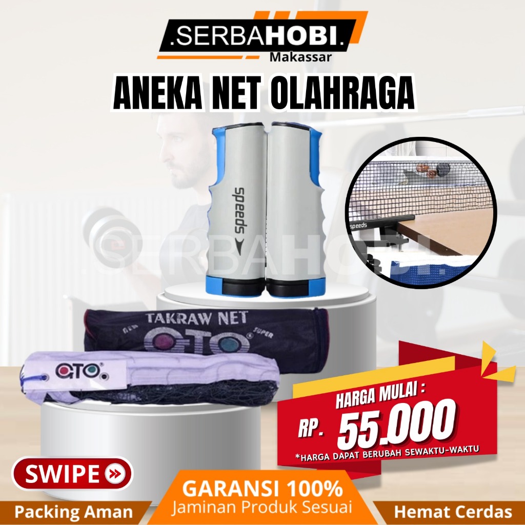 Jual Net Voli Berkualitas / Net Badminton Standar Nasional / Jaring Net ...