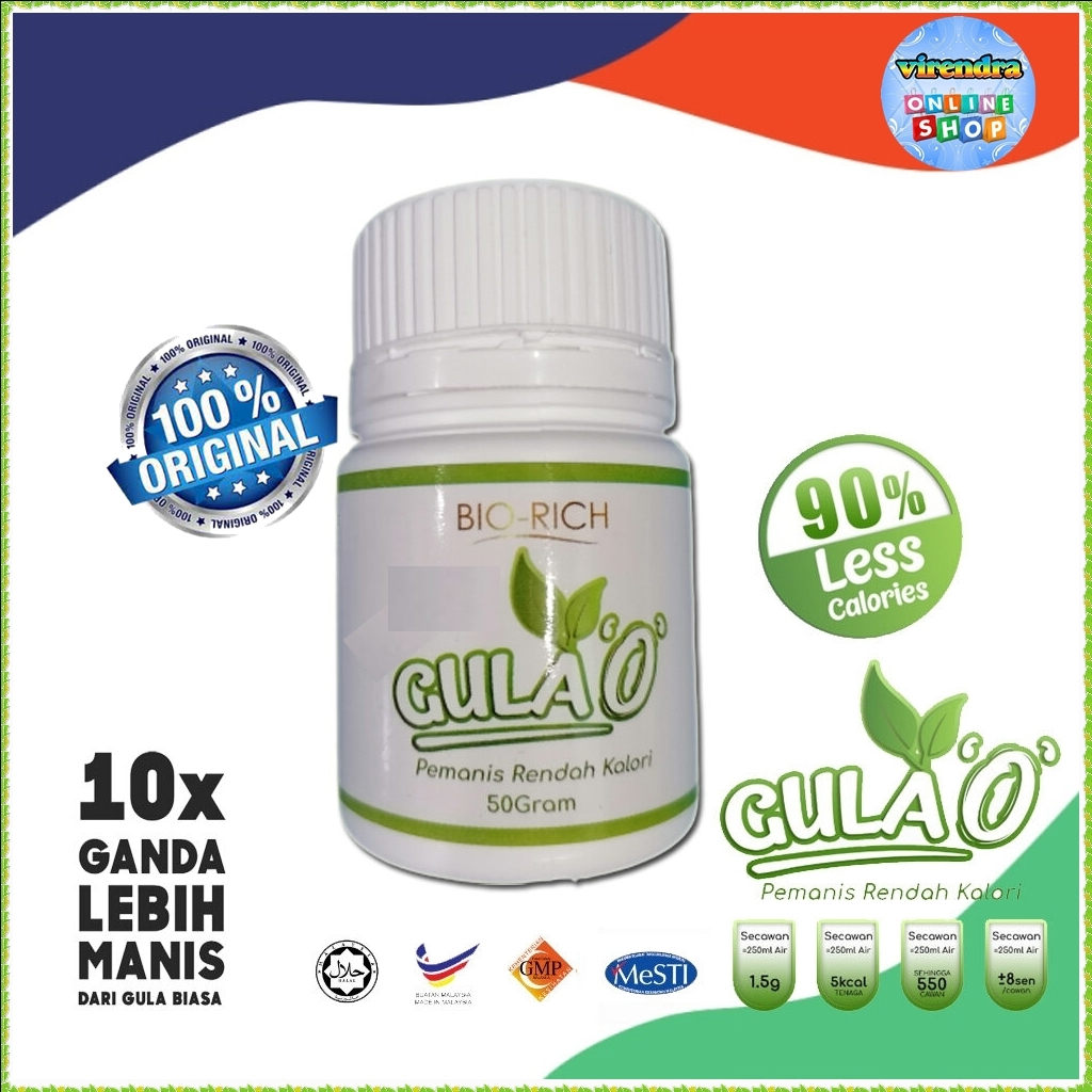 Jual Distributor Resmi Gula O Gula 0 kalori Original Bio Rich Malaysia ...
