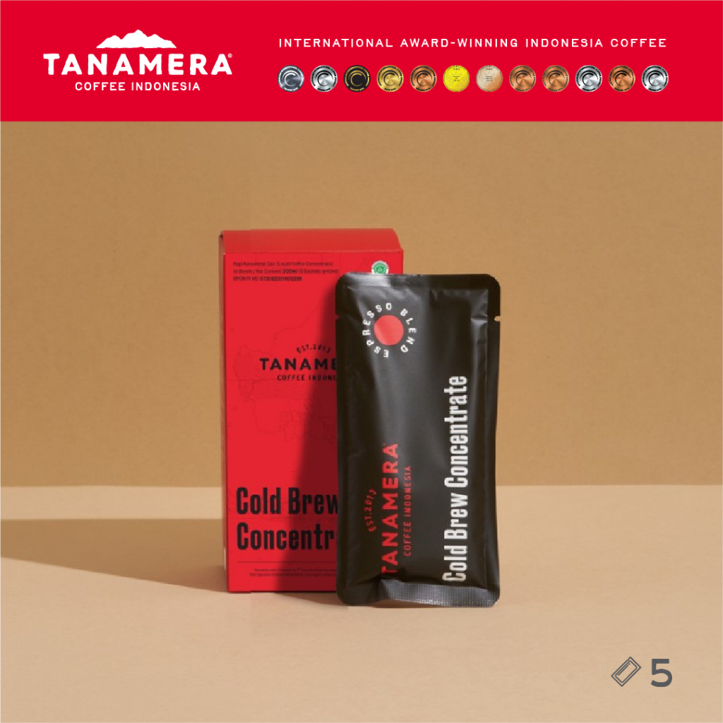 Jual TANAMERA COFFEE – Cold Brew Concentrate Sachets (Box of 5 Sachets ...