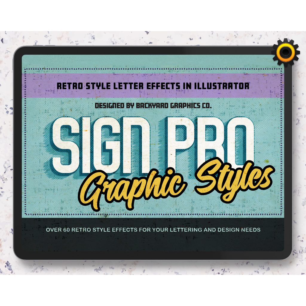 Jual Illustrator Texture Style - Sign Pro Retro Vector Text Effects ...