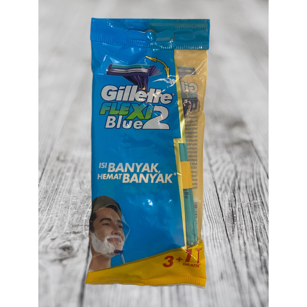 Jual Gillette Flexi Blue 2 Alat Cukur Razor Pisau 3+1 (1 kemasan isi ...