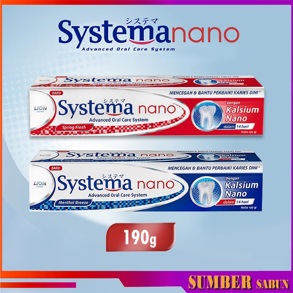 Jual Systema Nano Toothpaste Menthol Breeze 190g Pasta Gigi Dewasa ...