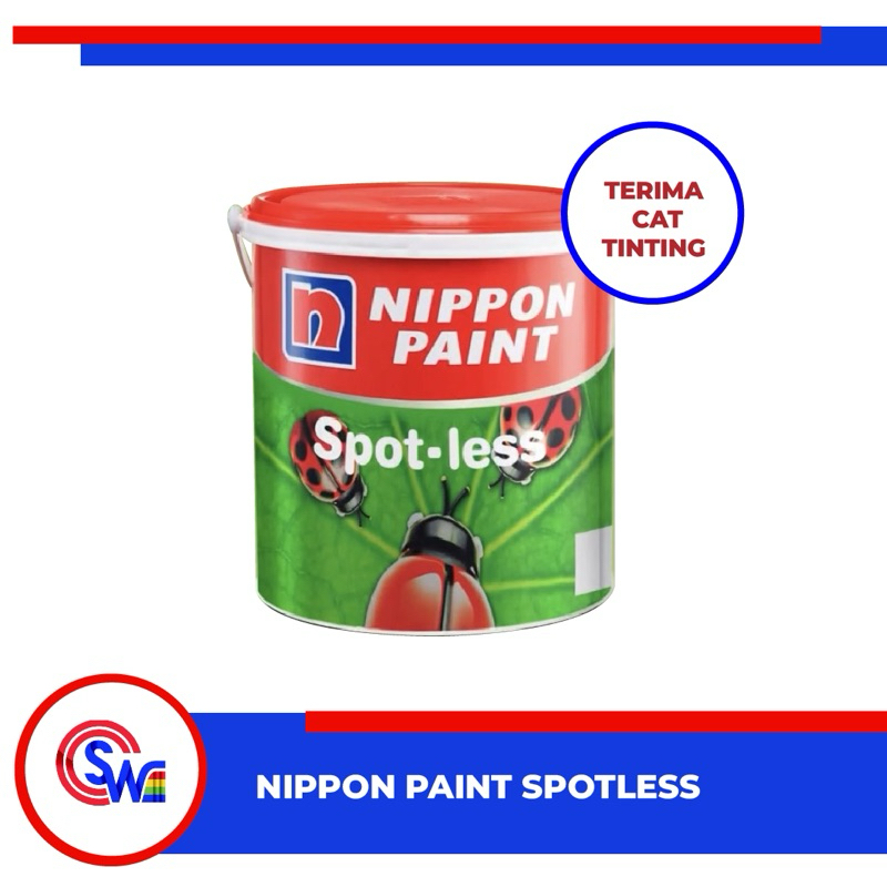 Jual NIPPON PAINT SPOT-LESS (Kemasan Galon - Pail) CAT TEMBOK NIPPON SPOTLESS | Shopee Indonesia
