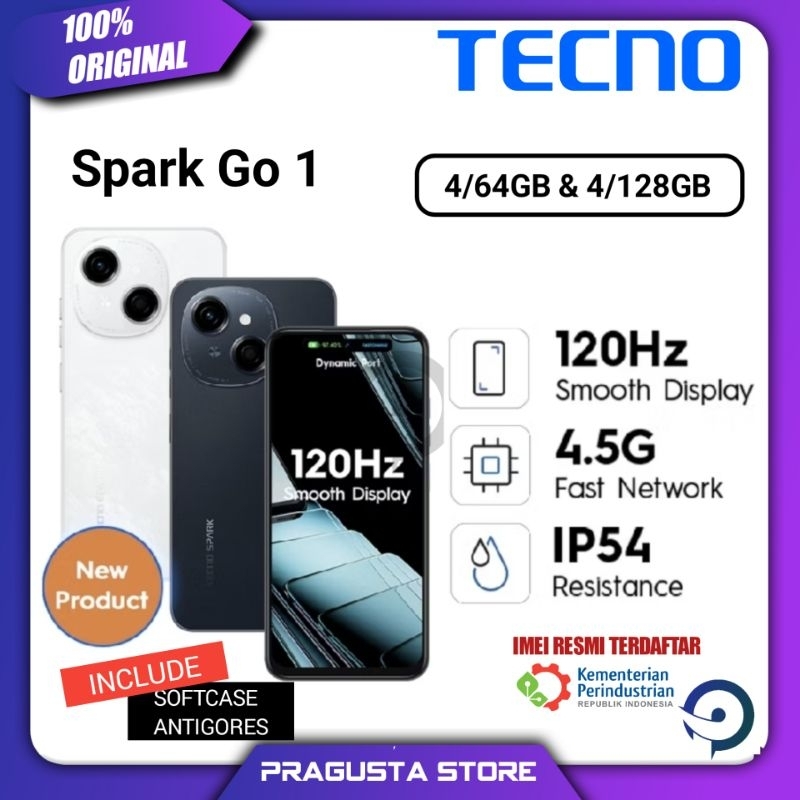 Jual TECNO Spark Go 1 2024 Ram 4/128GB 4/64 GB New Original Garansi Resmi Indonesia | Shopee ...