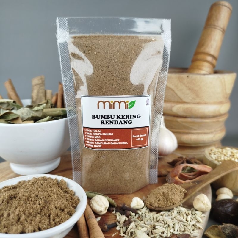 Jual Bumbu Kering Rendang Super Khas Minang Asli 100 gr | Shopee Indonesia