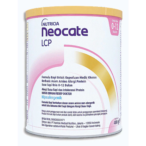 Jual SUSU NUTRICIA NEOCATE LCP 400 GRAM USIA 0-12 BULAN ALERGI SUSU ...