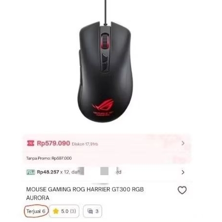 Jual mouse gaming ROG | Shopee Indonesia