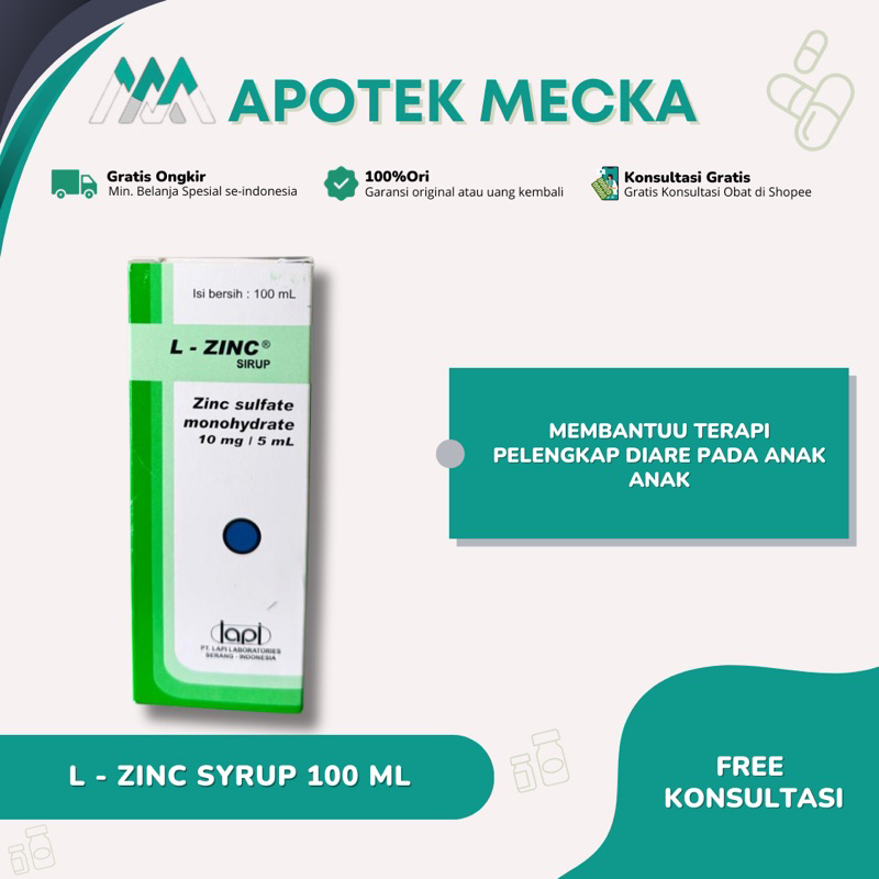 Jual L - Zinc Syrup 100Ml | Shopee Indonesia