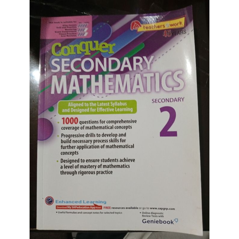 Jual Buku Conquer Secondary Math 2 (Singapore SAP) | Shopee Indonesia