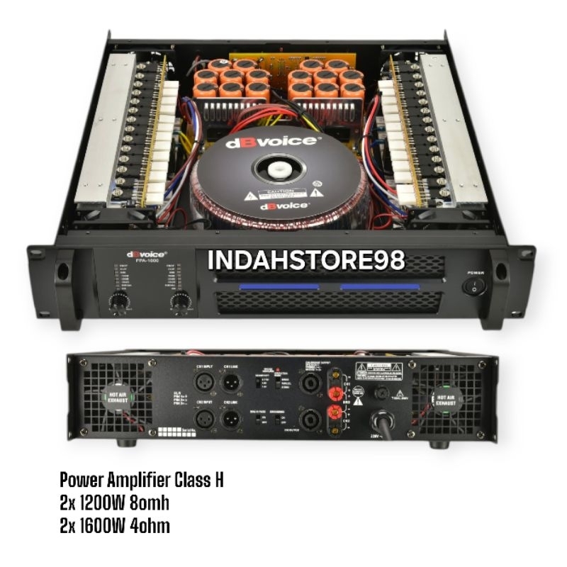 Jual Power Amplifier Dbvoice Fpa 1000 Original Power Class H Db Voice
