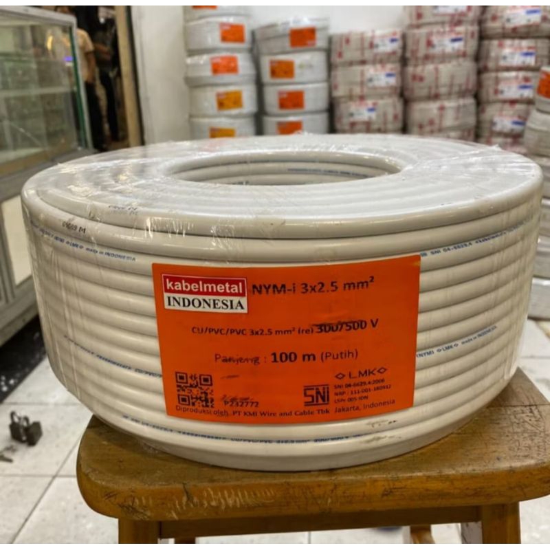 Jual Kabel Metal NYM 3X2.5 NYM 3X2.5 kawat tembaga panjang 100 Meter | Shopee Indonesia