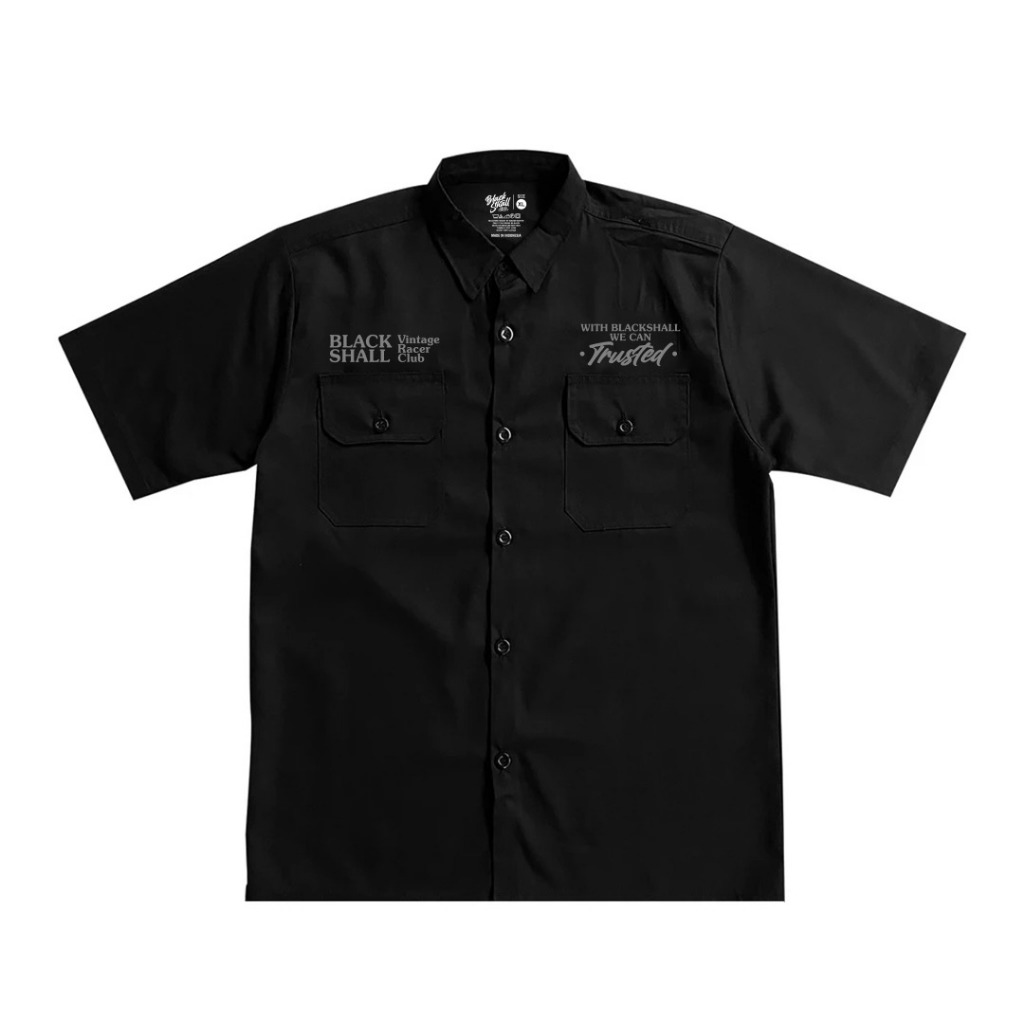 Jual Blackshall - Baju Shirt Kemeja Pria Workshirt Lengan Pendek Warna ...