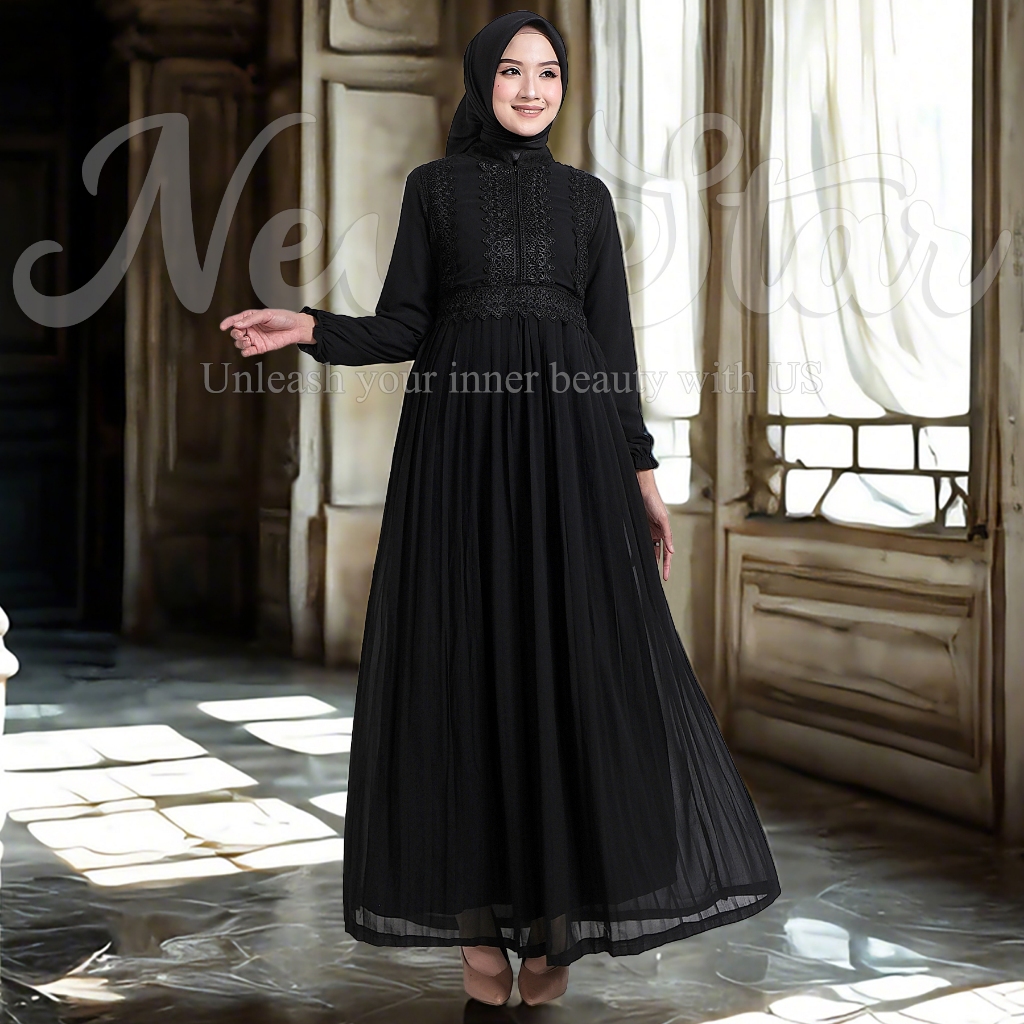 Jual NewStar - Gamis Lebaran 2025 Terbaru Gamis Putih Lebaran 2025 Baju ...