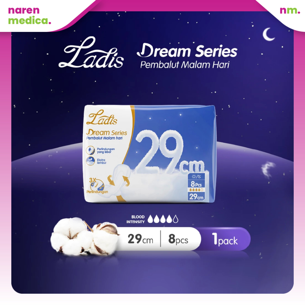 Jual Makuku Ladis Dream Series Pads / Pembalut Menstruasi Malam Hari ...