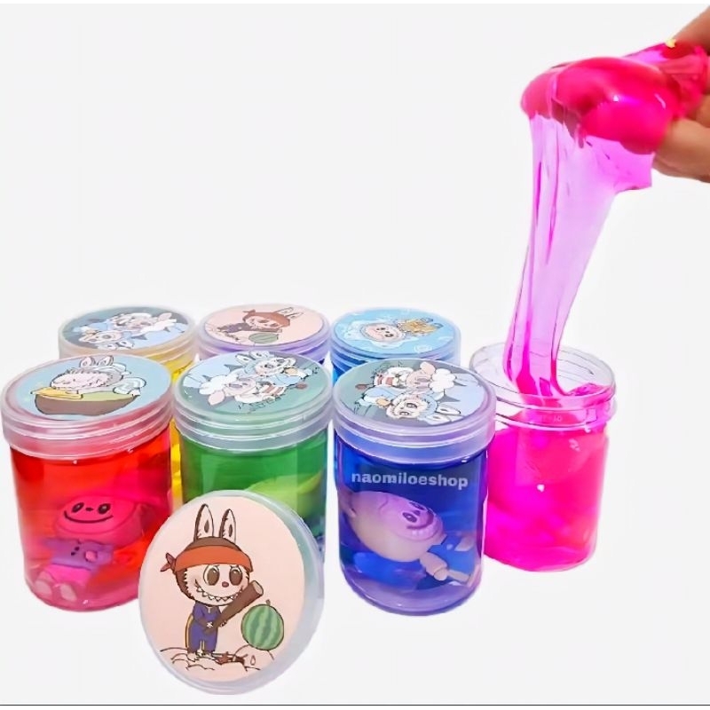 Jual MAINAN SLIME ANAK LABUBU,Labubu Crsytal Mud,Mainan Slime Karakter ...