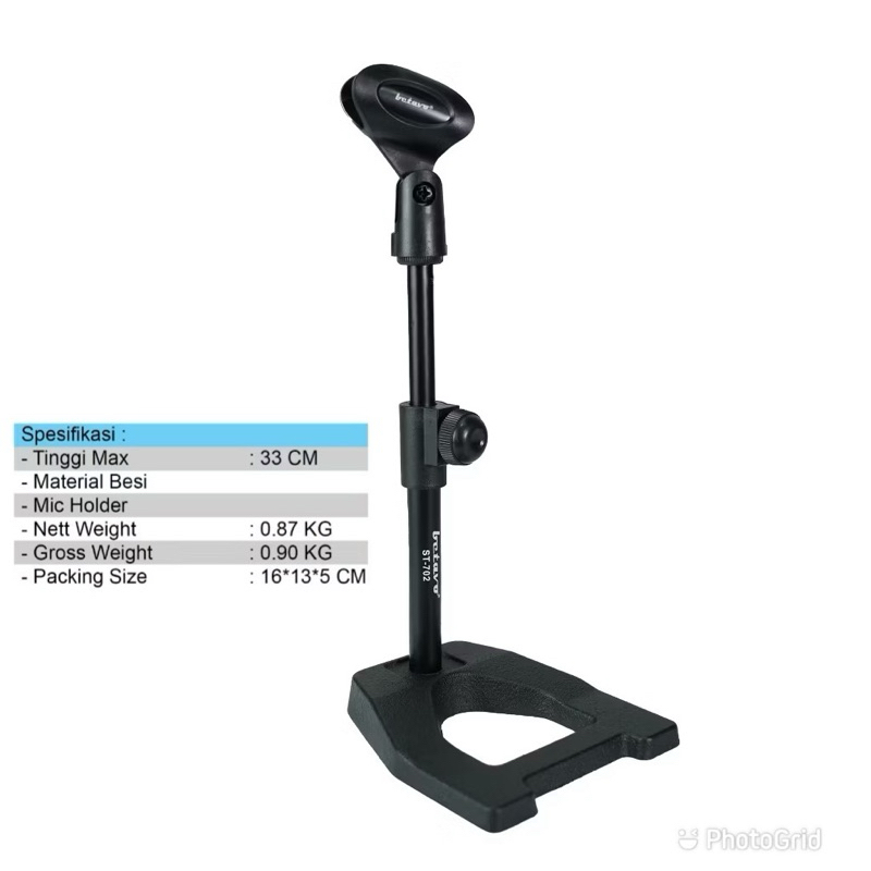Jual Stand microphone / Tiang mic duduk meja Betavo 702 | Shopee Indonesia