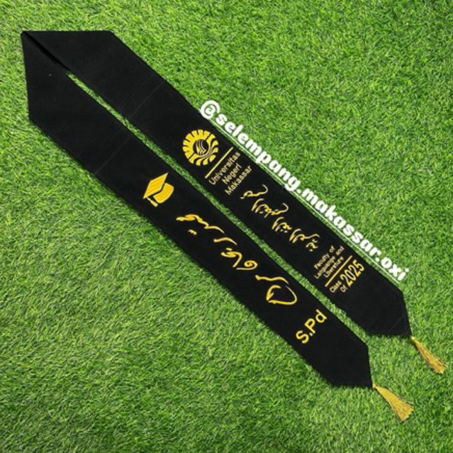 Jual (2LAPIS KAIN) SELEMPANG ARAB | Selempang wisuda tulisan arab ...