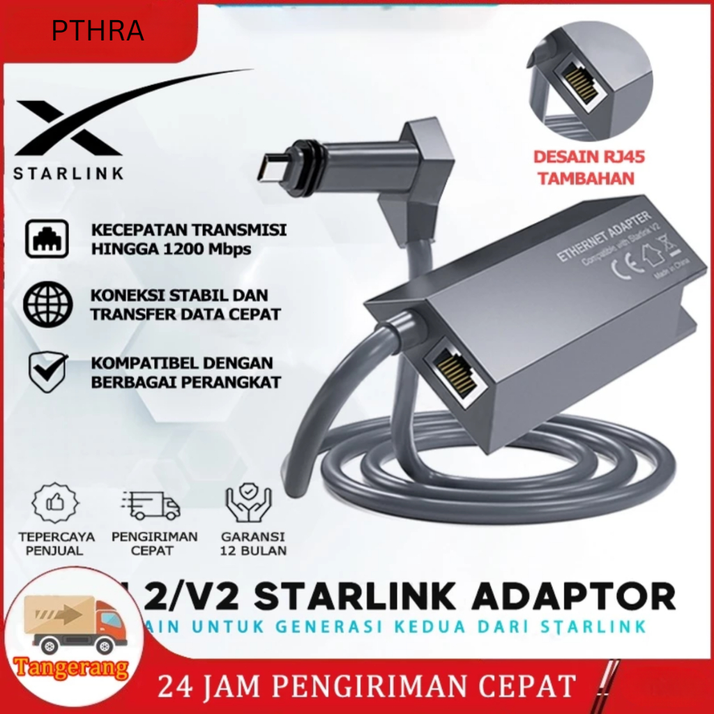 Jual Starlink Ethernet Adapter Gen2/V2, Kompatibel dengan Dish V2 ...