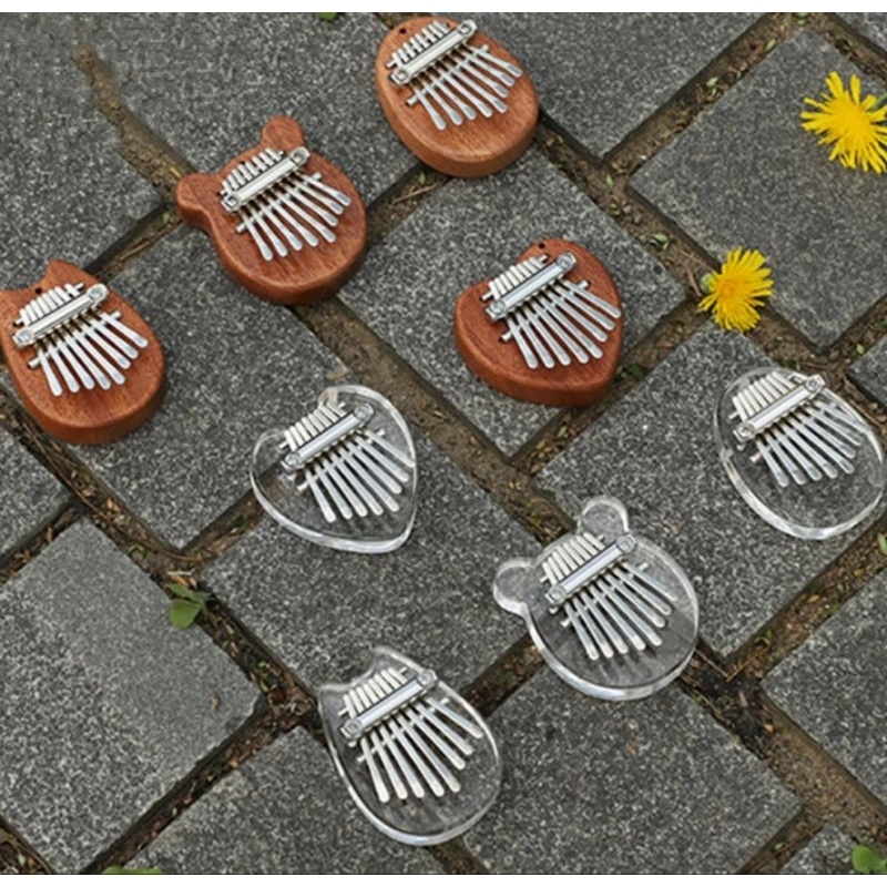 Jual Instrumen Musik Kayu, Kalimba Mini 8 Nada Portabel Kalimba Mini ...